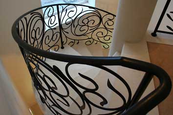 Contemporary Spiral Staircase Balustrade